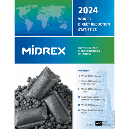 140.8 Mt of DRI Produced Globally in 2024 | Midrex Technologies, Inc.